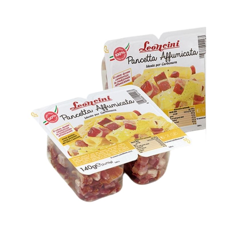 LEONCINI DICED SMOKED PANCETTA 18x140g - Cibosano