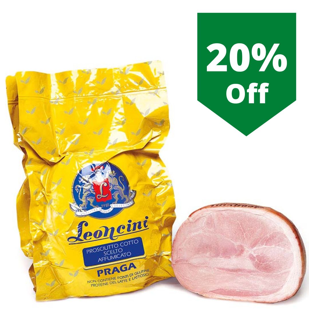 LEONCINI PROSCIUTTO COTTO SMOKED PRAGA 3.8kg - Cibosano
