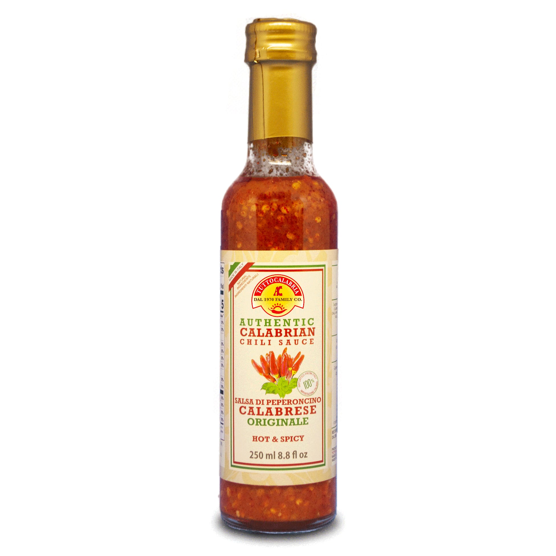 CALABRIAN HOT CHILLI SAUCE 15x250g - Cibosano