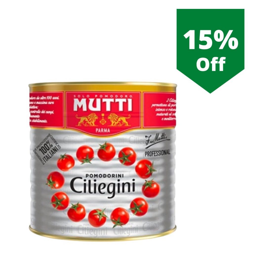 MUTTI CHERRY TOMATOES 6x2.5kg - Cibosano