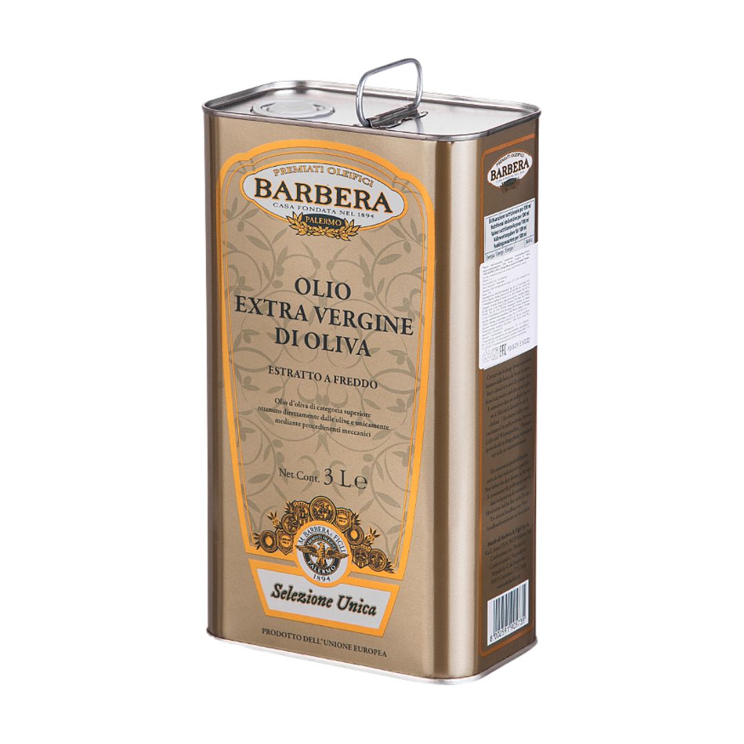 BARBERA UNIQUE SELECTION EVOO 4x3Lt tin - Cibosano